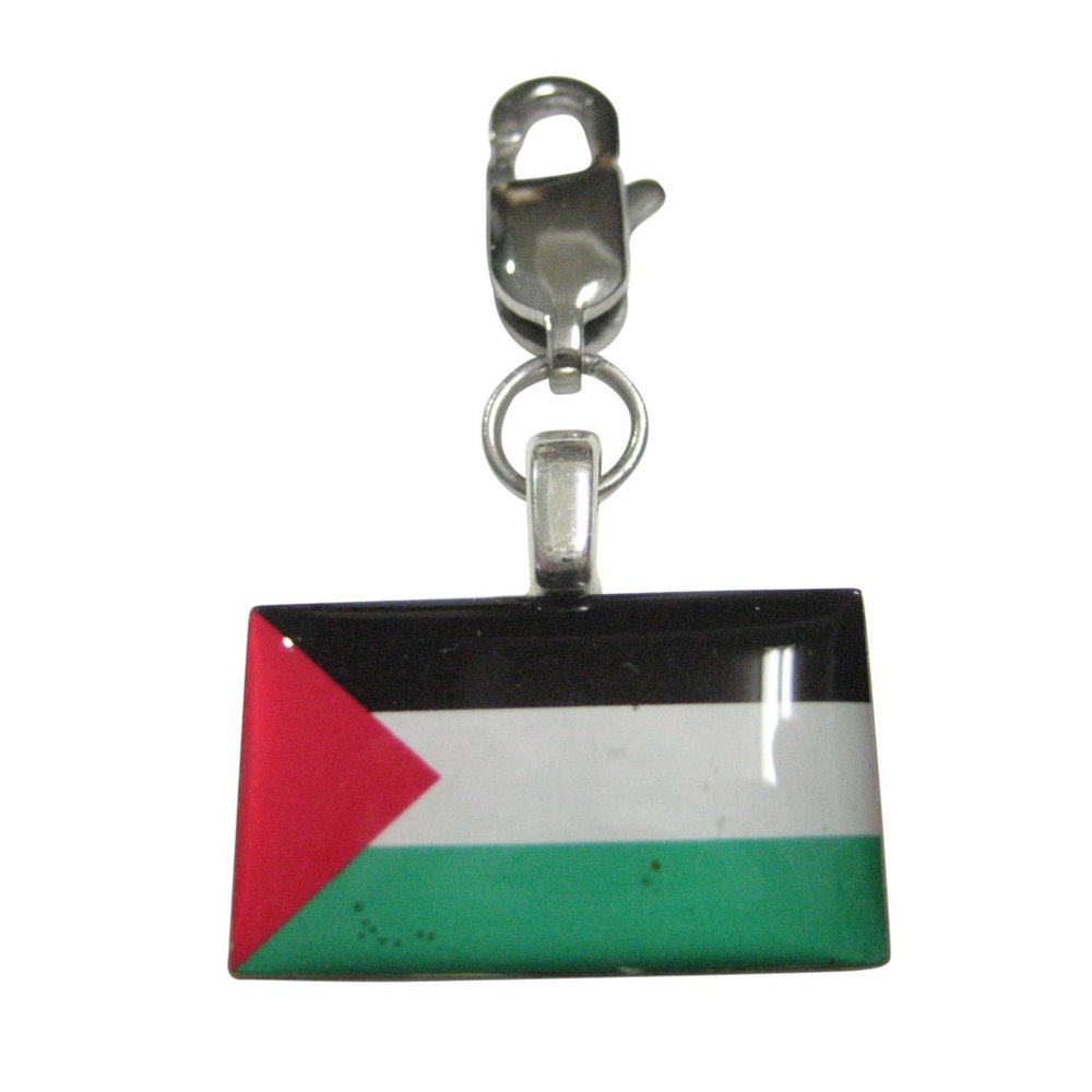 Palestine Flag Pendant Zipper Pull Charm - Gem